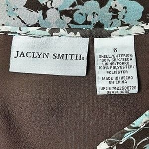 Jaclyn Smith | Dresses | Silk Short Sleeve Floral Dress Size 6 | Poshmark